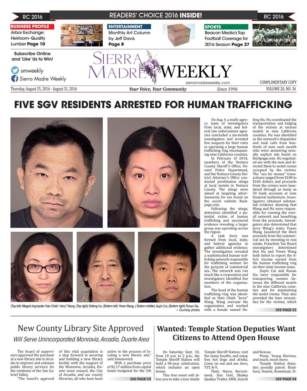2016 08 25 sierra madre by Beacon Media News - Issuu