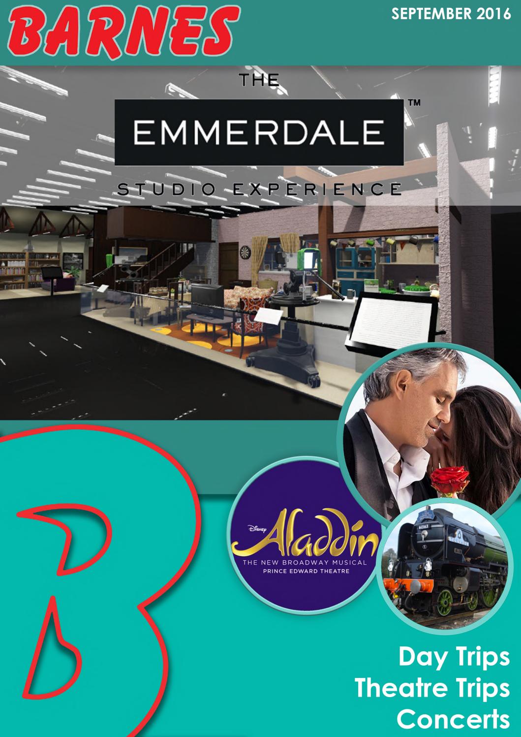 Day Trip Brochure - Sep 2016 by Barnes Coaches - Issuu