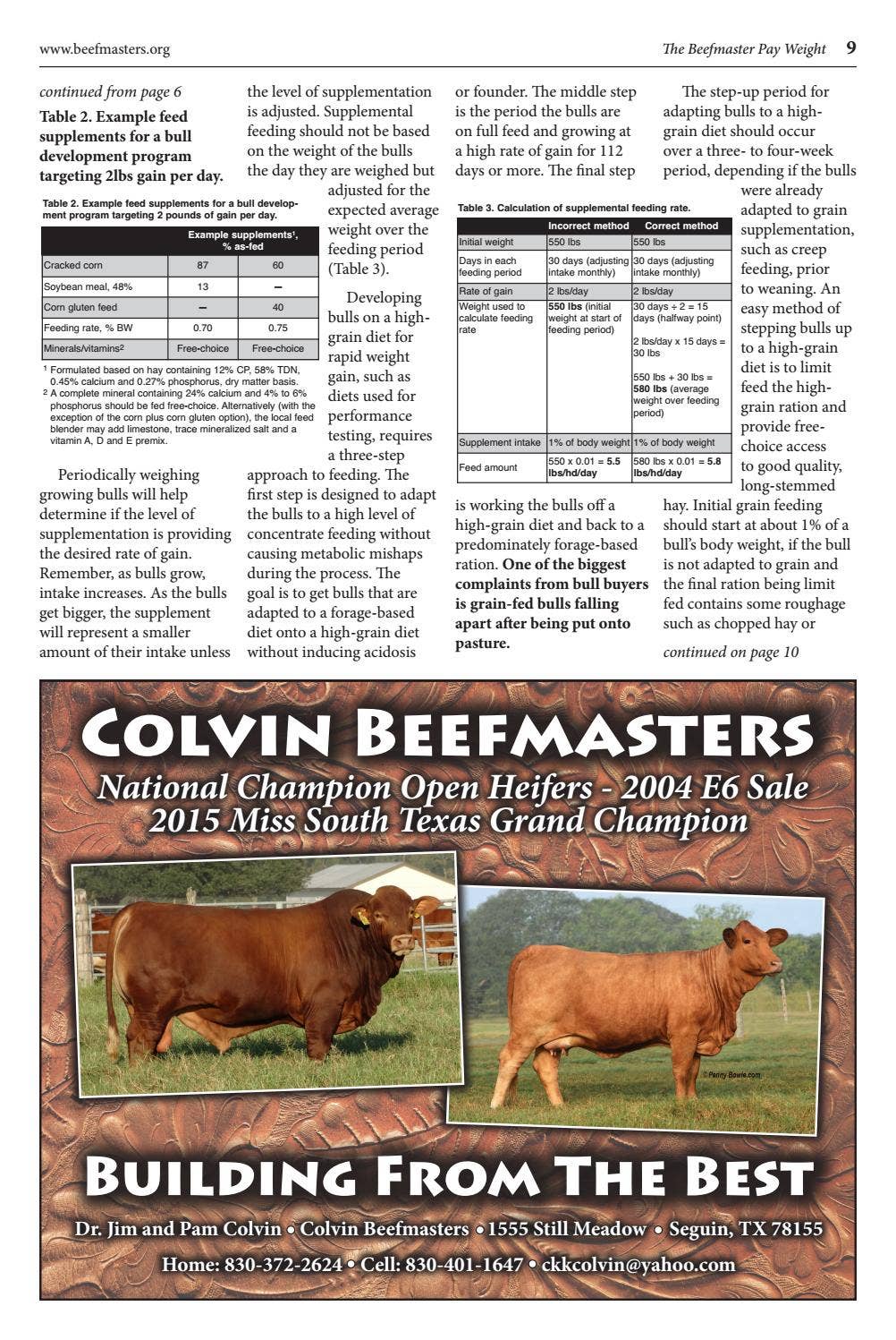 The Beefmaster Pay Weight: Fall 2016 Issue by Beefmaster Breeders ...
