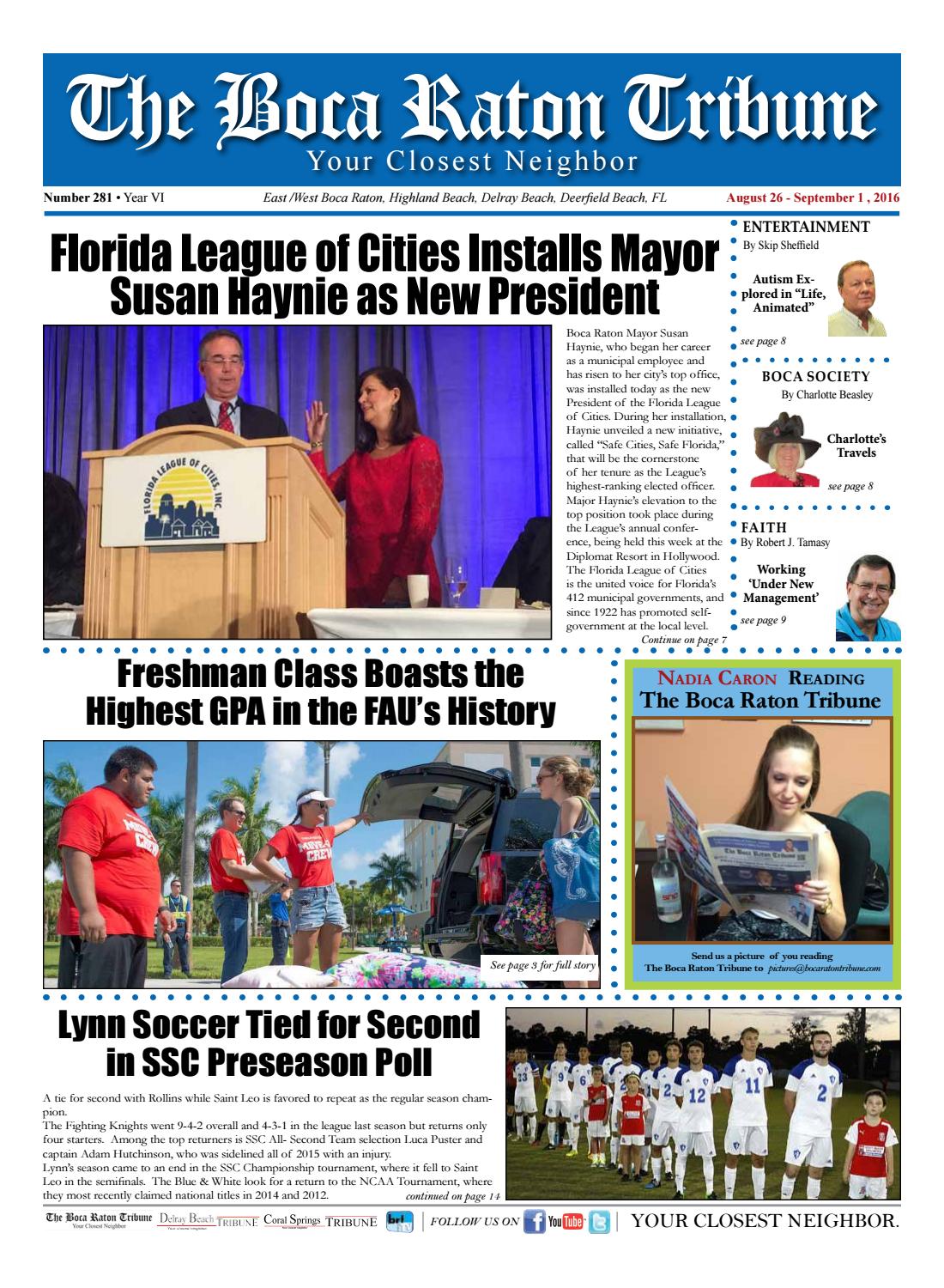 The Boca Raton Tribune ED281 by The Boca Raton Tribune - Issuu