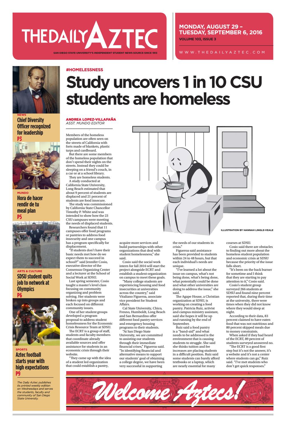 08-29-2016 by The Daily Aztec - Issuu