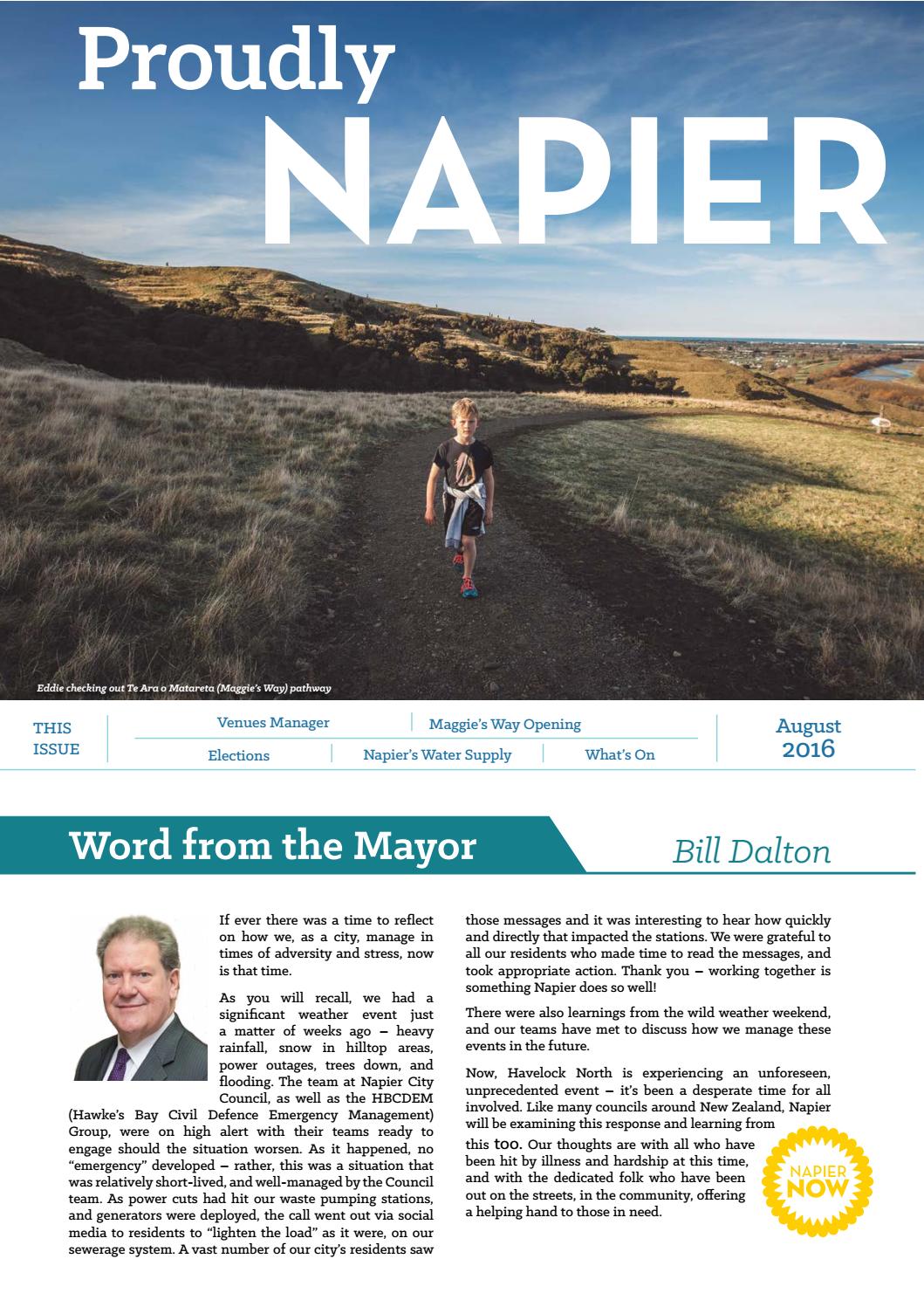 Proudly Napier August 2016 by Napier City Council - Issuu