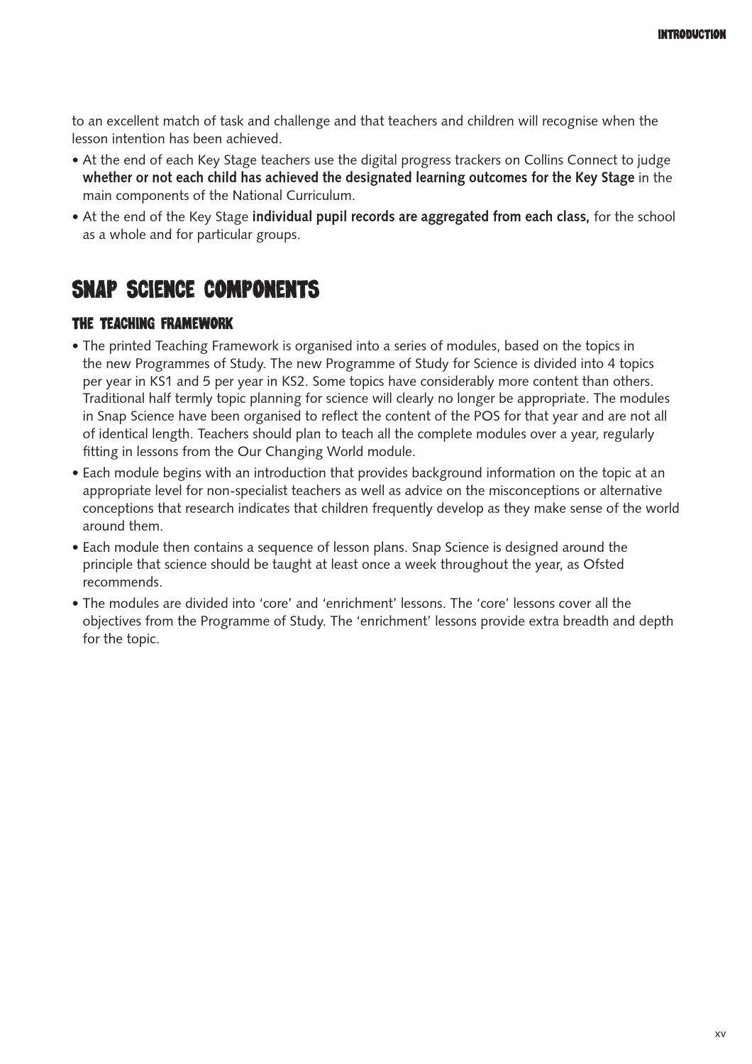 Snap Science Teaching Framework Year 1 by Collins - Issuu