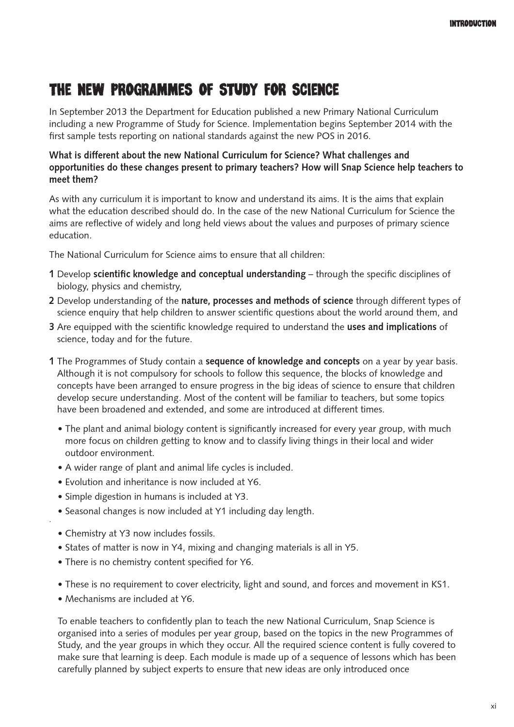 Snap Science Teaching Framework Year 1 by Collins - Issuu