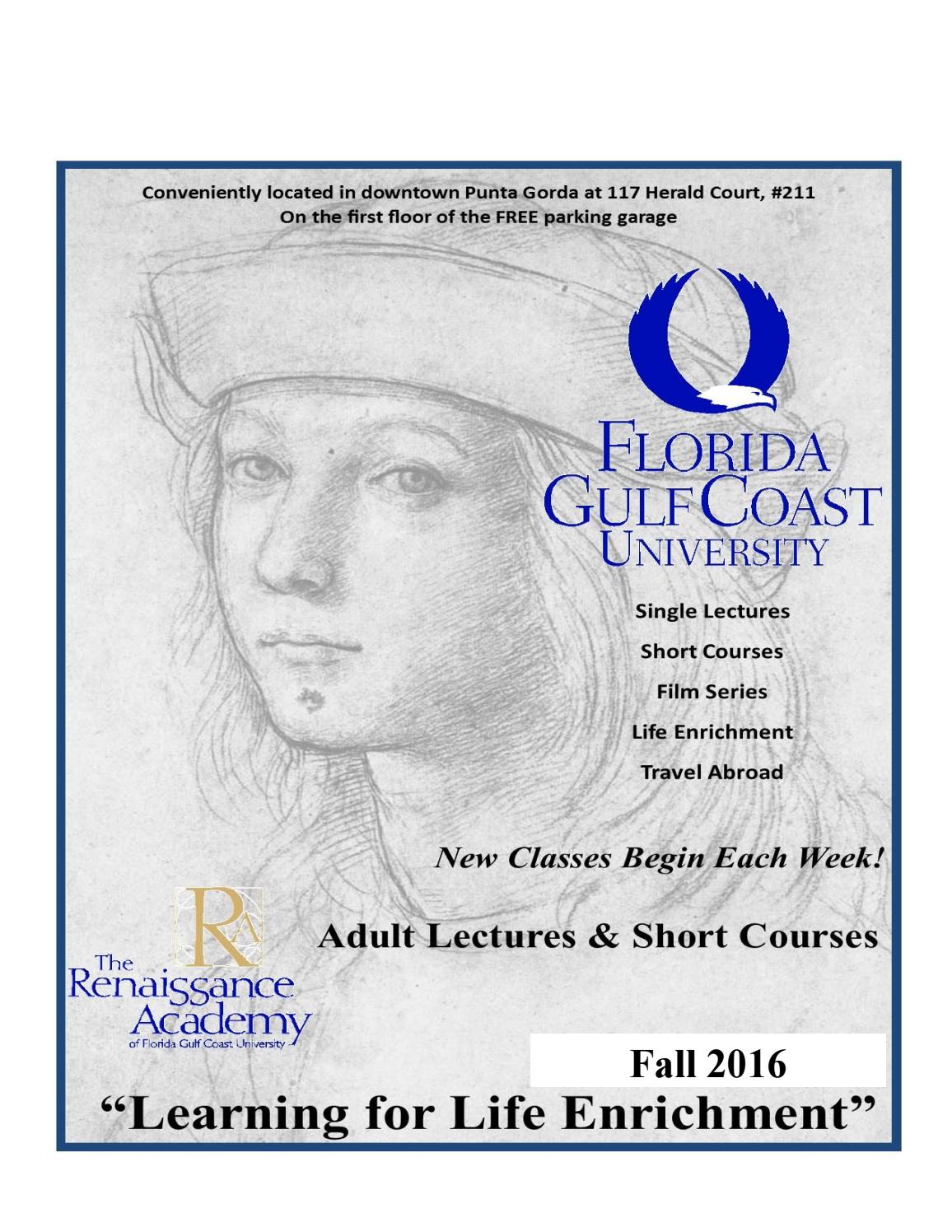 HCC Fall 2016 Adult Lectures & Short Courses by FGCU Academy - Learning ...