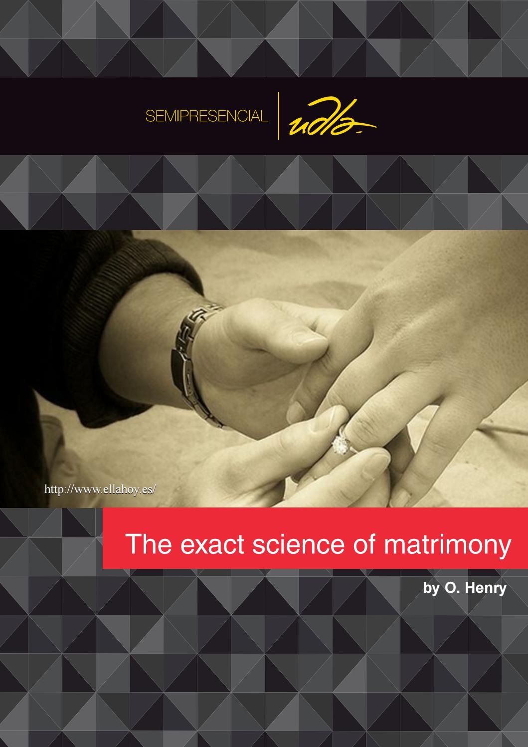 The exact science of matrimony by Universidad de Las Américas - Issuu