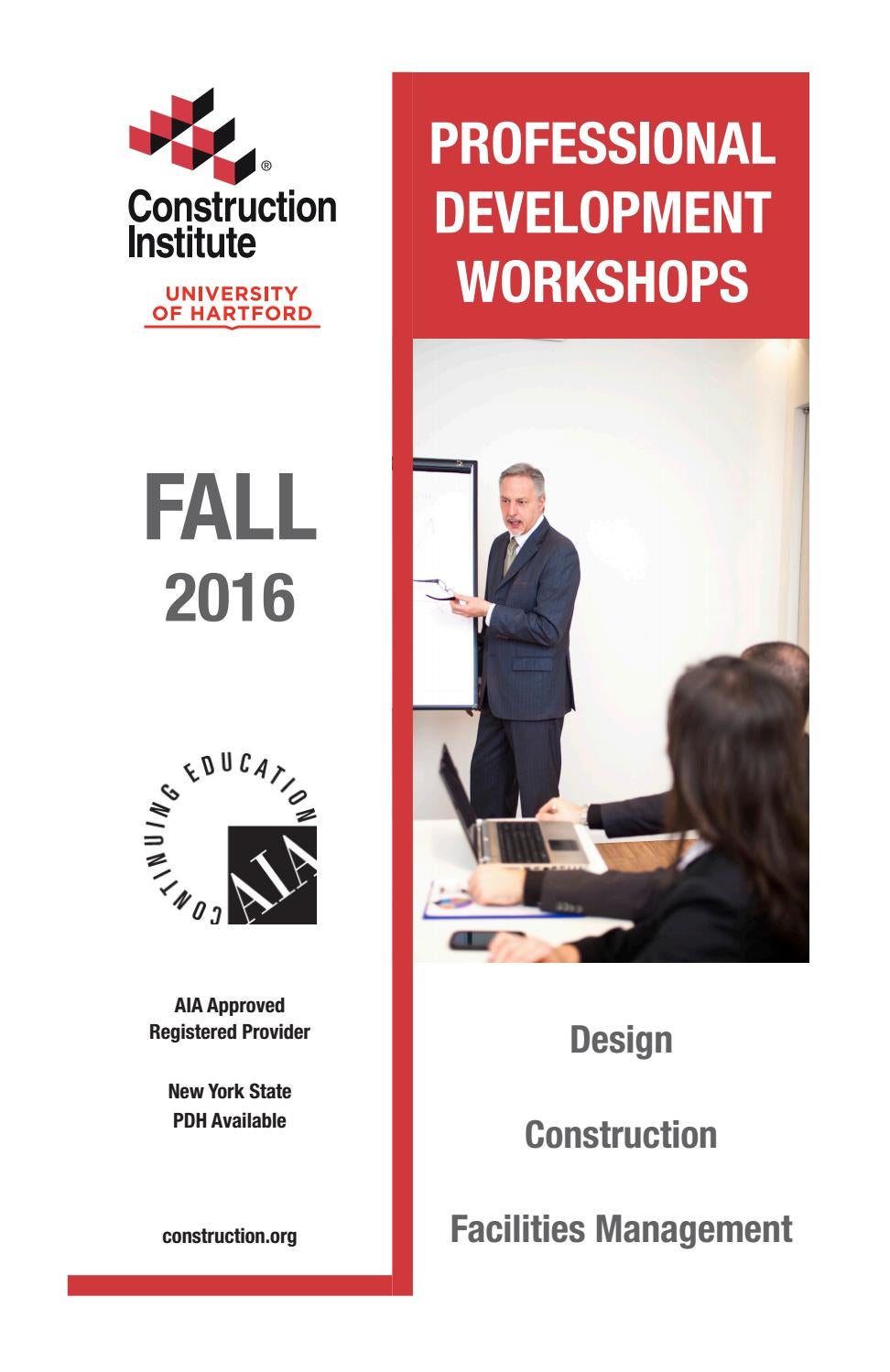 Fall 2016 Construction Institute Professional Development Brochure by ...