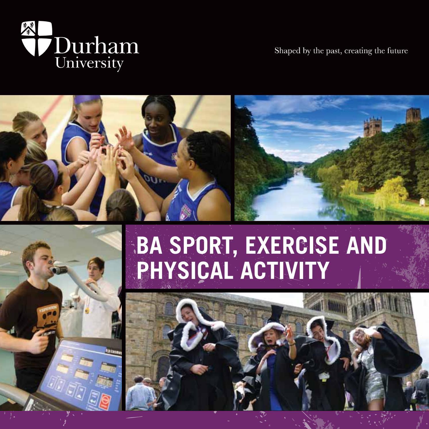 BA Sport, Exercise and Physical Activity by Durham University - Issuu
