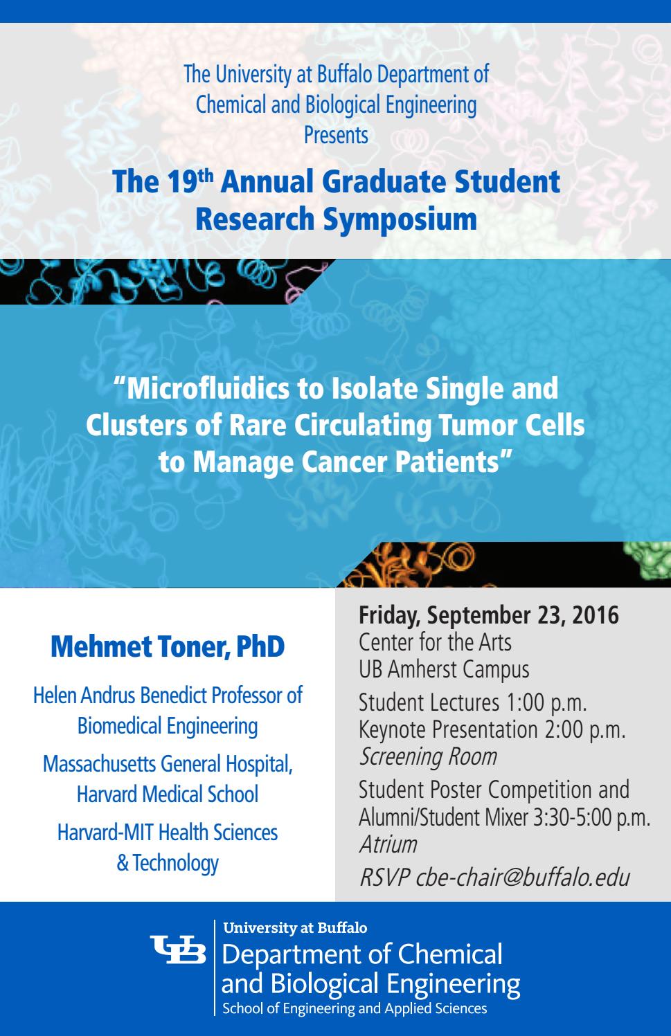 UB Chemical and Biological Engineering 19th Annual Graduate Research ...