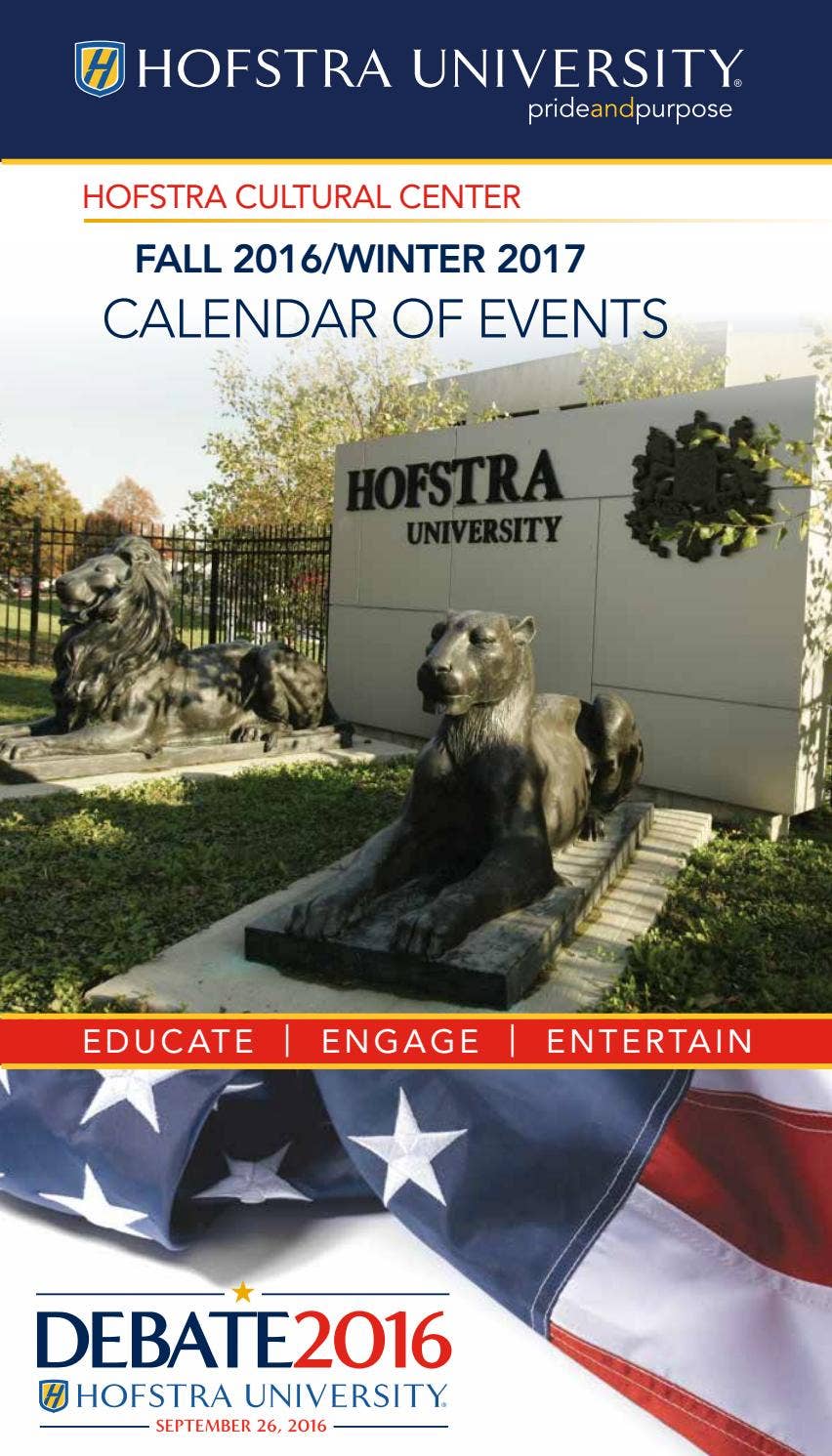 Hofstra Cultural Center Fall Calendar 2016 by Hofstra University - Issuu