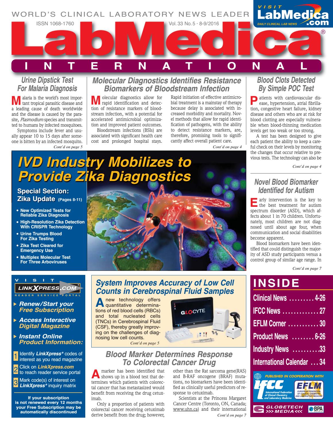 LabMedica International September 2016 by Globetech - Issuu