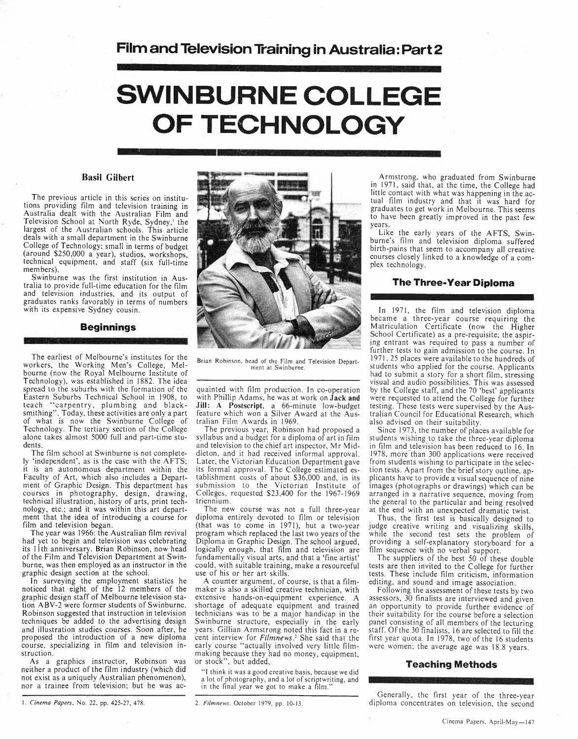 CineCinema Papers April-May 1980 by UOW Library - Issuu