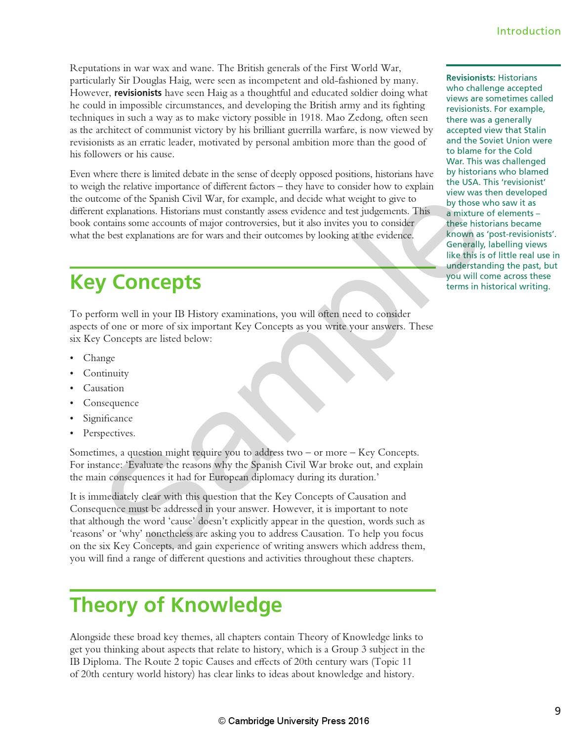 Preview History for the IB Diploma Paper 2: Causes and Effects of War ...