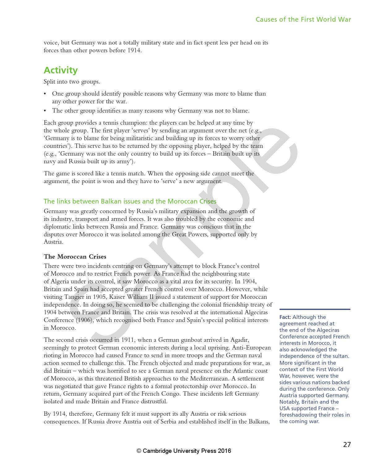 Preview History for the IB Diploma Paper 2: Causes and Effects of War ...
