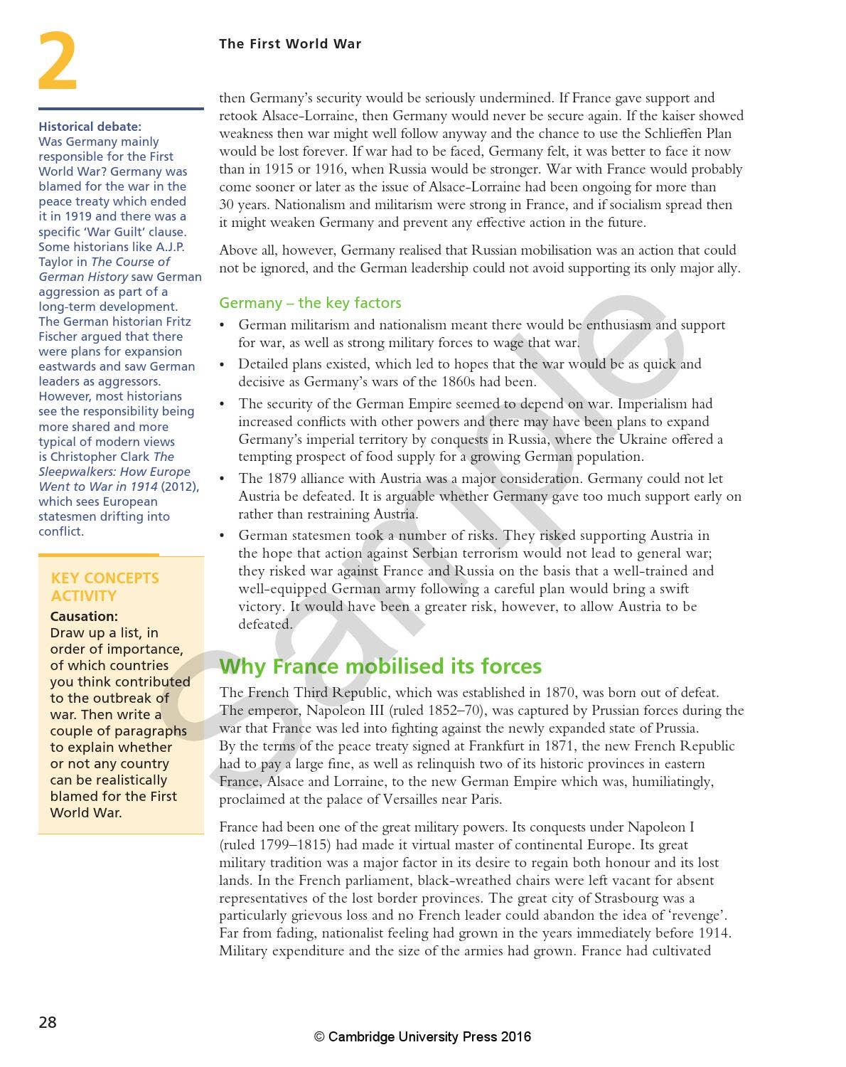 Preview History for the IB Diploma Paper 2: Causes and Effects of War ...