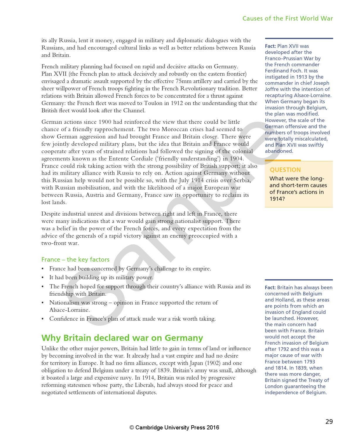 Preview History for the IB Diploma Paper 2: Causes and Effects of War ...