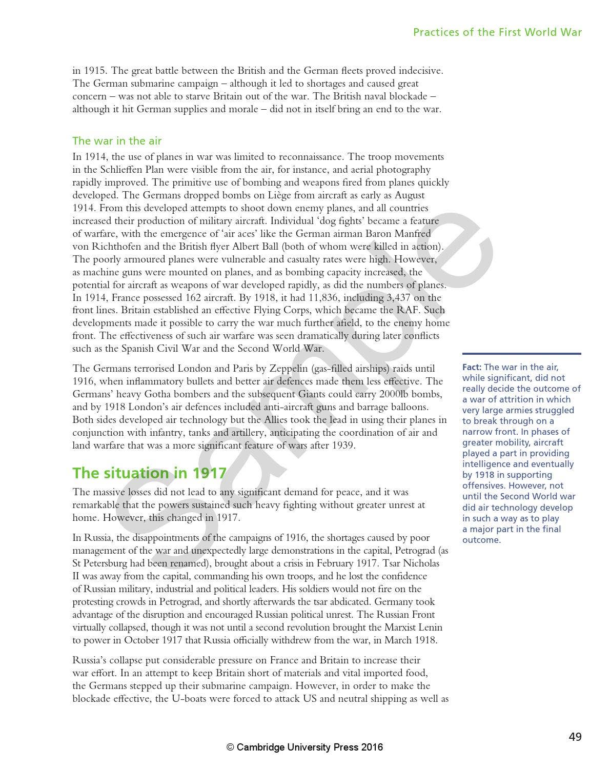 Preview History for the IB Diploma Paper 2: Causes and Effects of War ...
