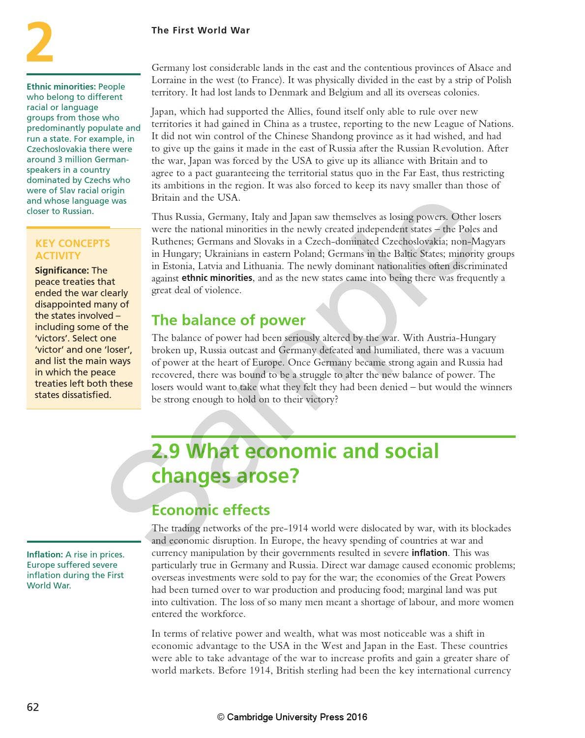 Preview History for the IB Diploma Paper 2: Causes and Effects of War ...