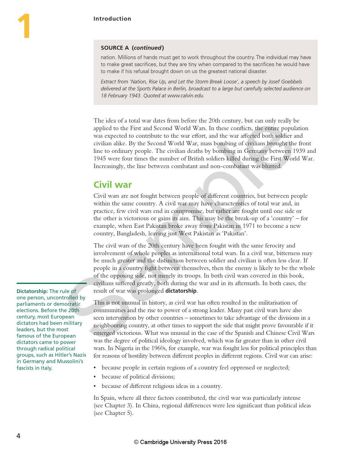 Preview History for the IB Diploma Paper 2: Causes and Effects of War ...