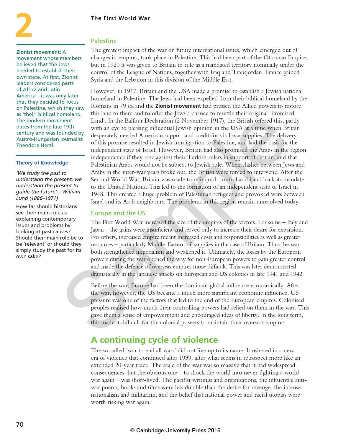 Preview History for the IB Diploma Paper 2: Causes and Effects of War ...