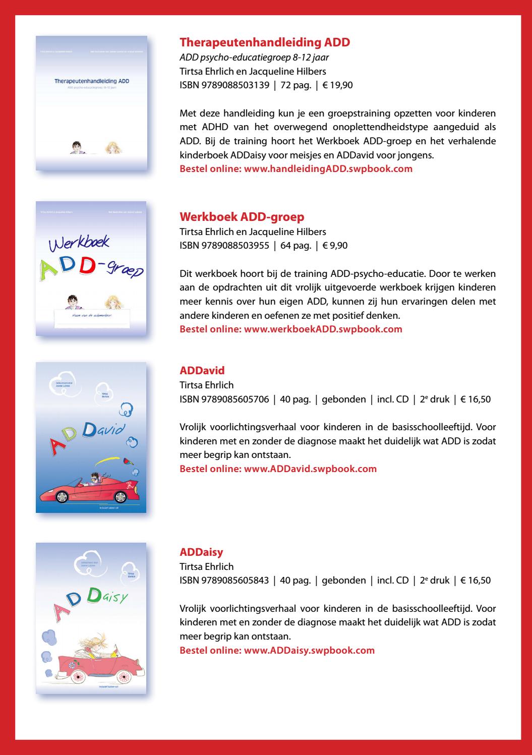 Psycho-educatie voor kinderen met ADD/ADHD by BV Uitgeverij SWP - Issuu