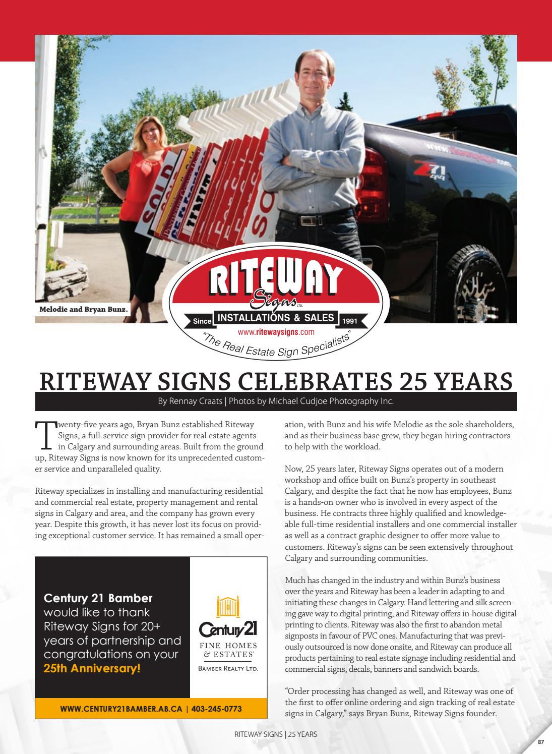 Ritewaysigns september 2016 web by Business in Calgary - Issuu