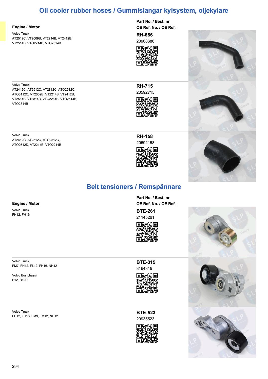 Volvo Truck and Bus Catalogue 2017 by SLP - Swedish Lorry Parts - Issuu