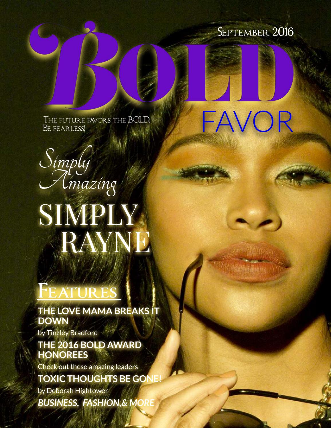 BOLD Favor Magazine September 2016 by BOLD Favor - Issuu