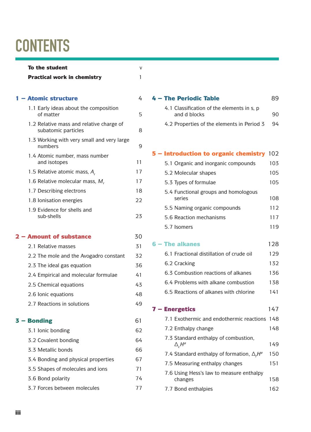 AQA A-level Chemistry: Year 1 and AS Student Book by Collins - Issuu