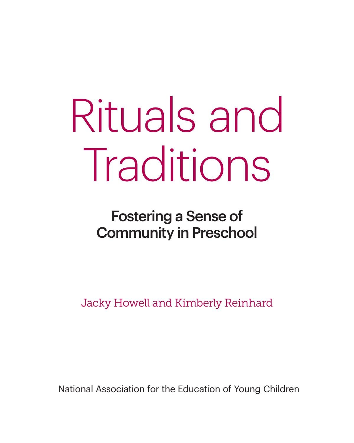 183 rituals and traditions by NAEYC - Issuu