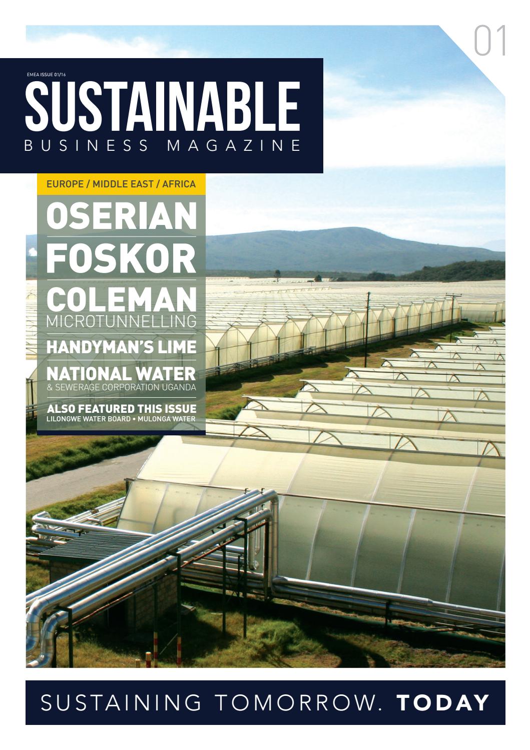 Sustainable Business Magazine EMEA 01/16 by Sustainable Business ...