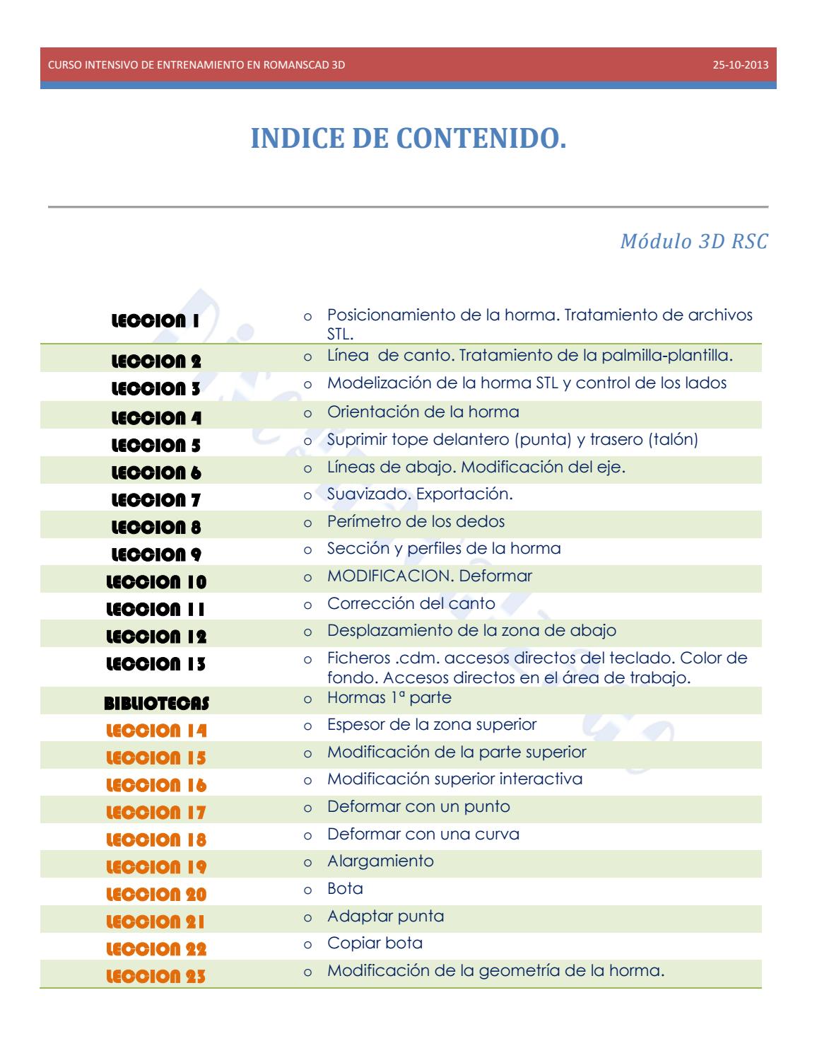 Indice de contenido romanscad 3d by jose a. bedo - Issuu