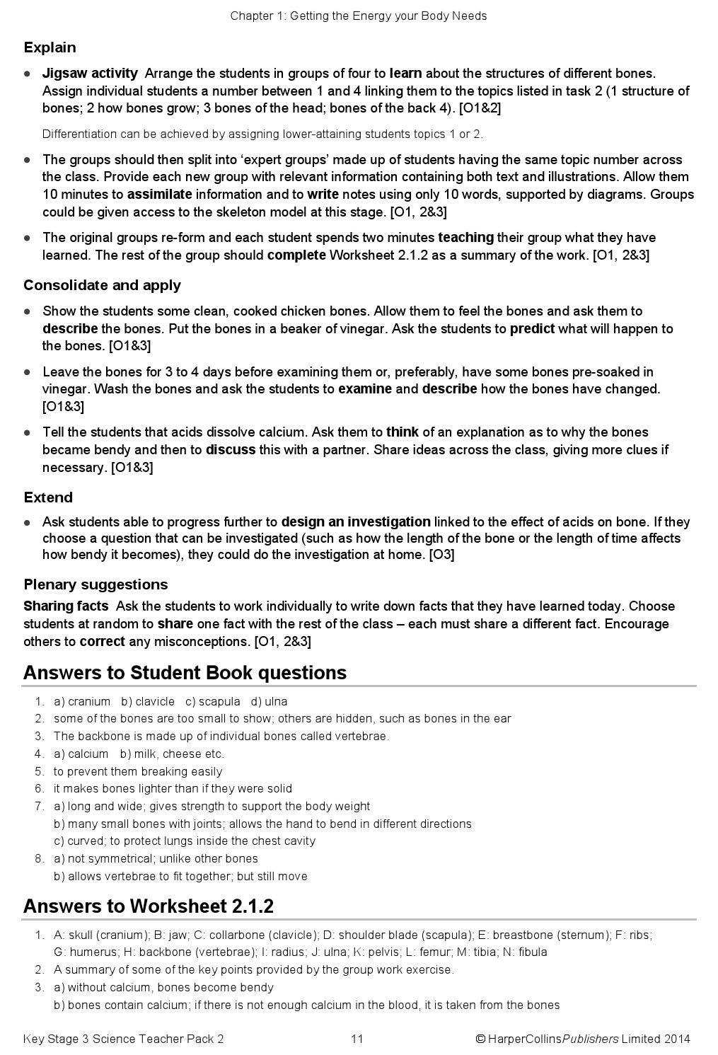 Key Stage Three Science: Teacher Pack 2 by Collins - Issuu