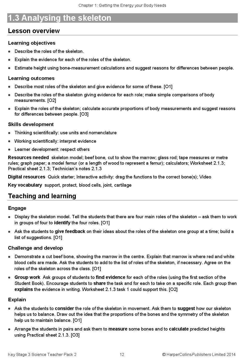 Key Stage Three Science: Teacher Pack 2 by Collins - Issuu