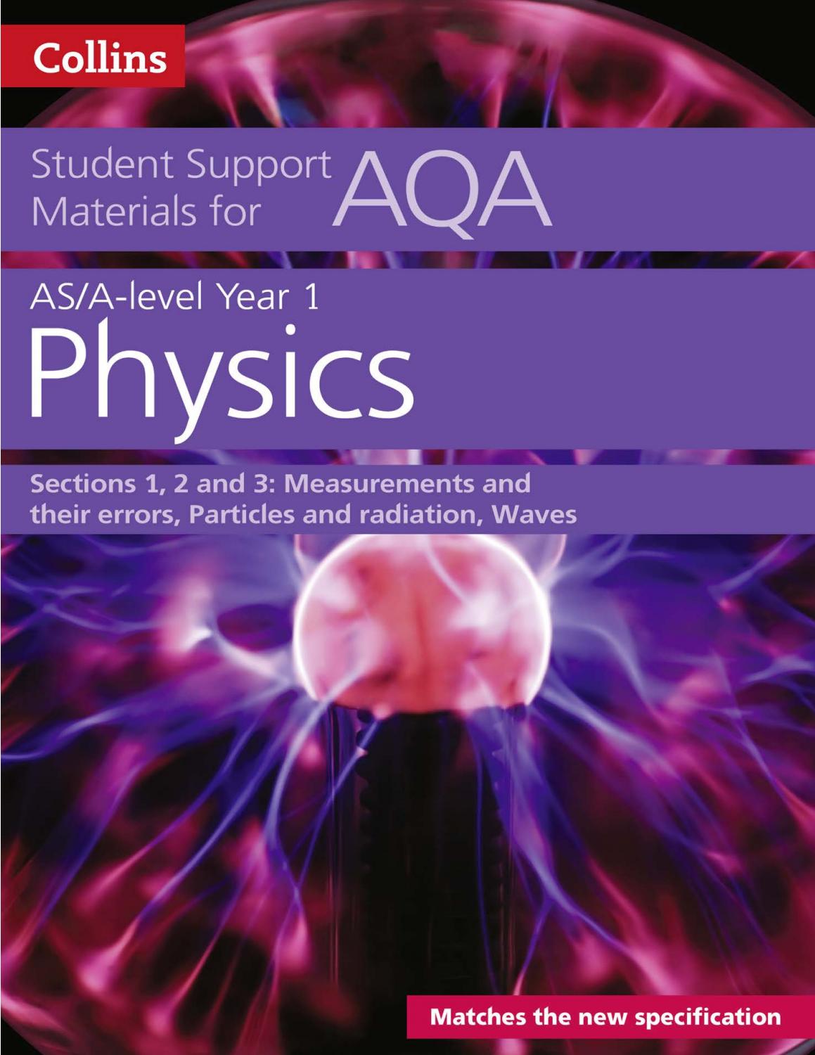 A-level Physics: Support Materials - Year 1 sections 1,2 and 3 by ...