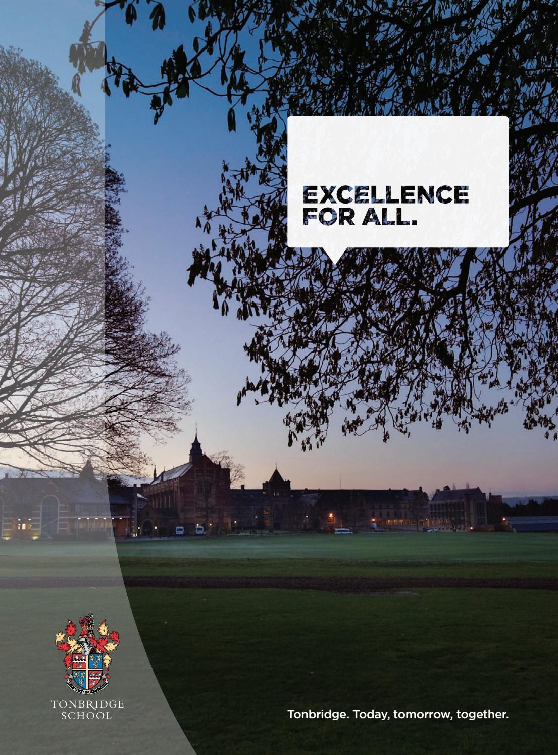 Excellence For All Brochure Tonbridge School by Tonbridge School - Issuu
