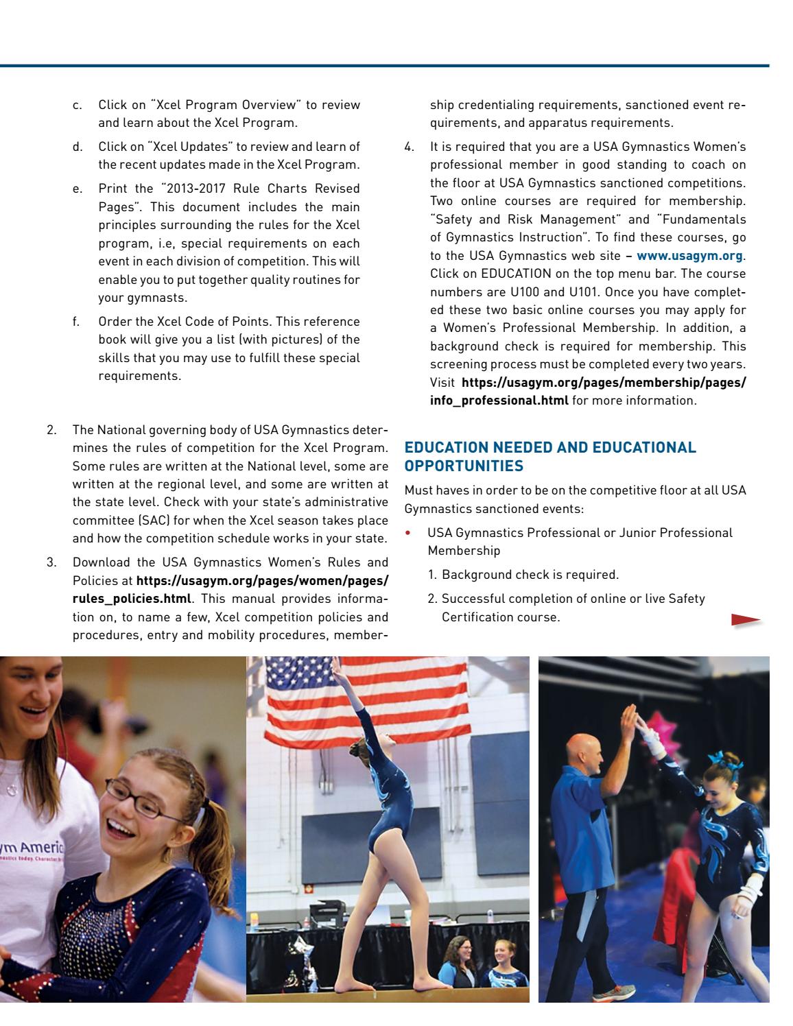 How to Start an Xcel Program by USA Gymnastics - Issuu