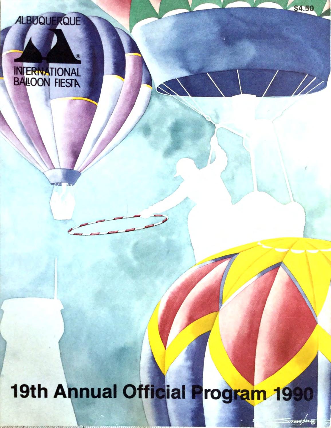 Official 1990 Albuquerque International Balloon Fiesta Program by ...