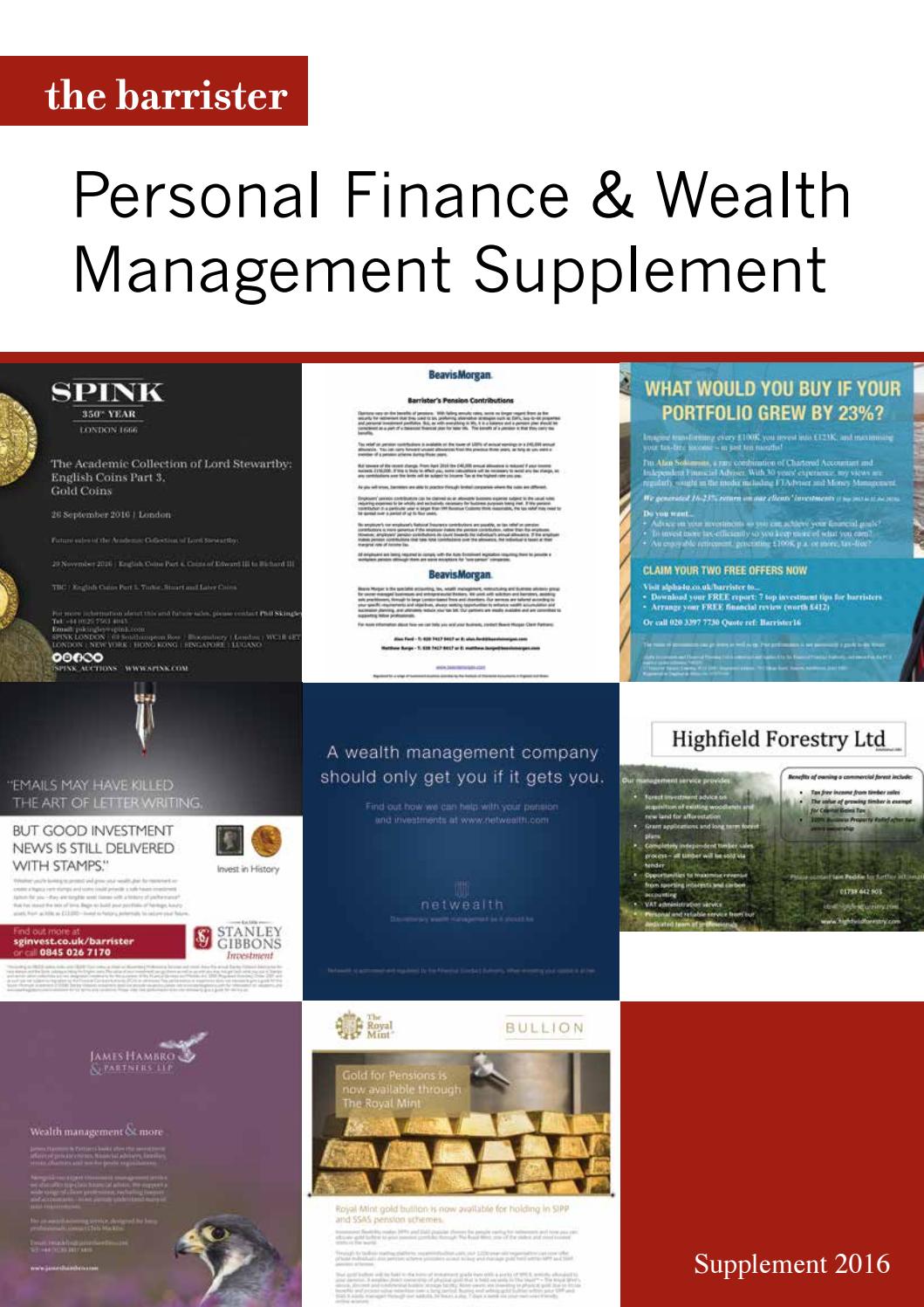 Financial supplement 2016-17 by Barrister Magazine - Issuu