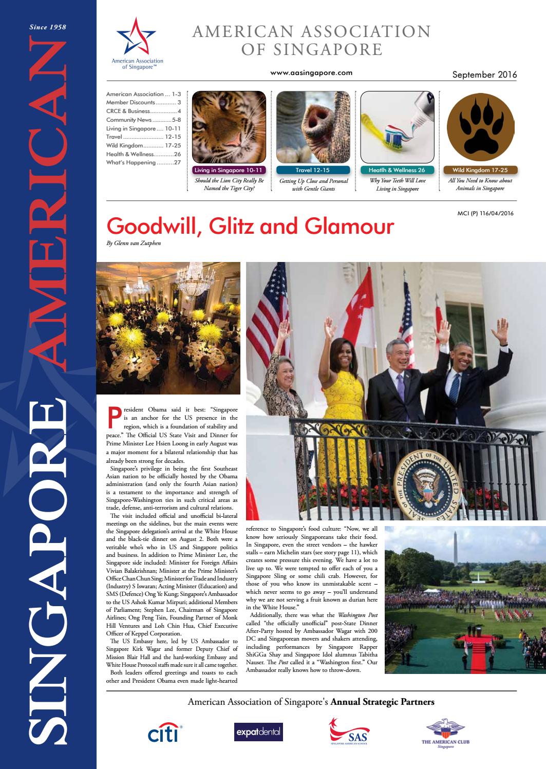 Singapore American Newspaper September 2016 by American Association of ...