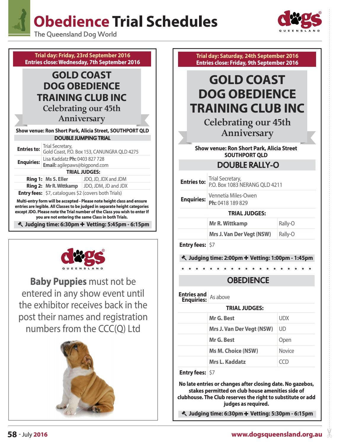 Dogs Queensland - The Queensland Dog World - Issue 7 - July - 2016 by ...