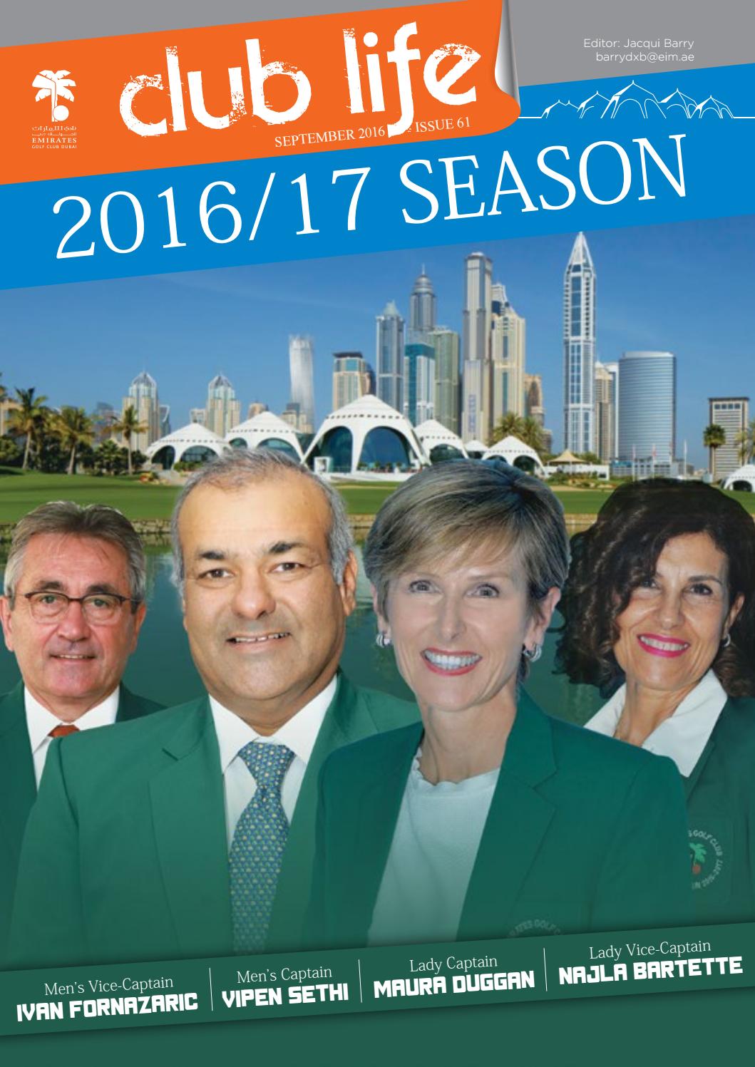 Club Life magazine September 2016 by Jacqui Barry - Issuu