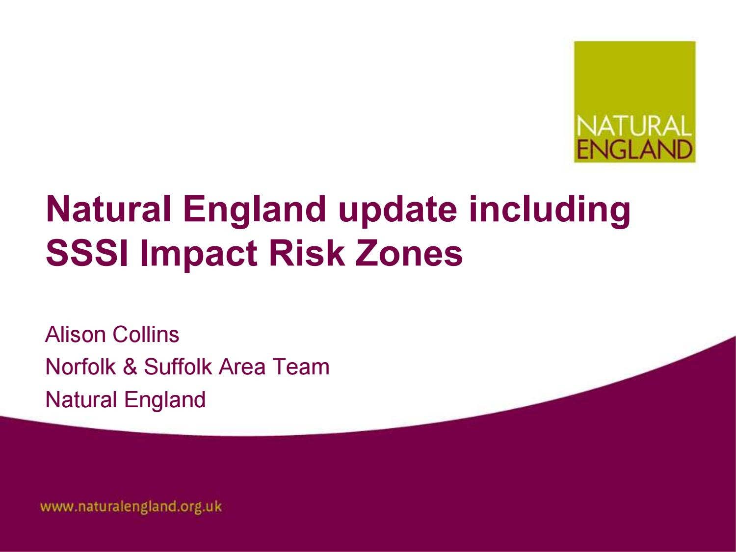 Natural England update including SSSI Impact Risk Zones by Suffolk ...