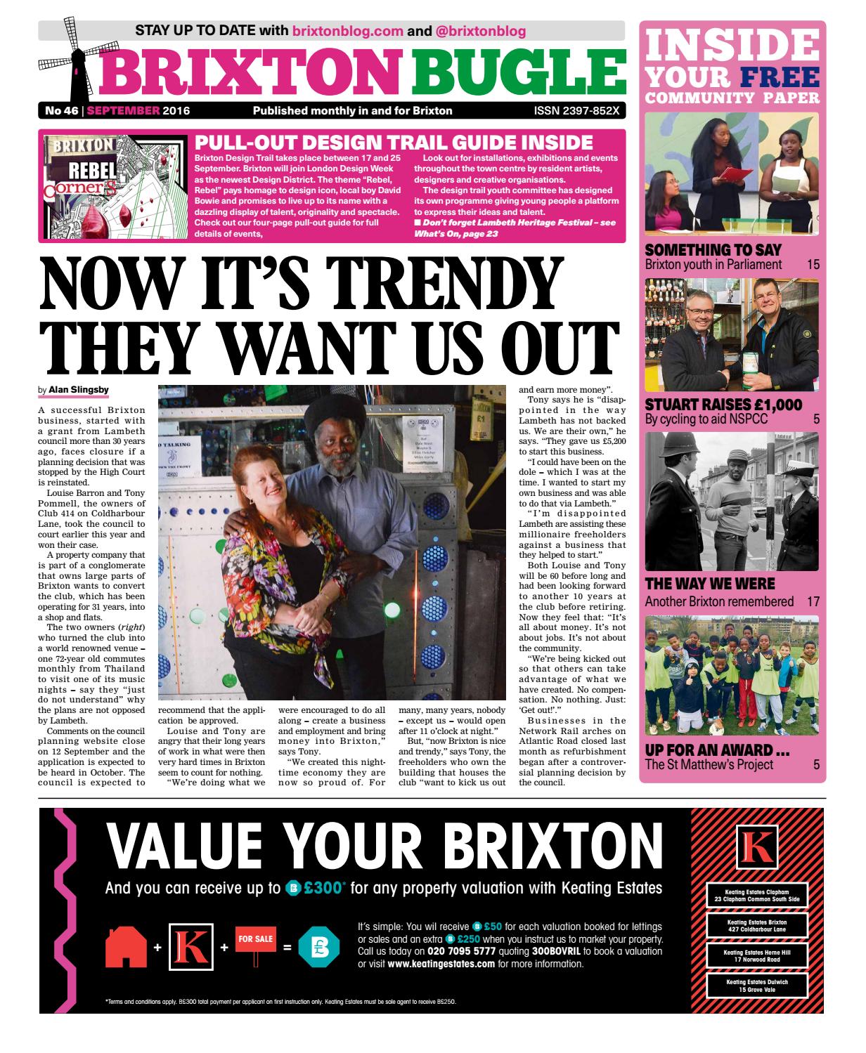 Brixton Bugle September 2016 by Brixton Bugle - Issuu
