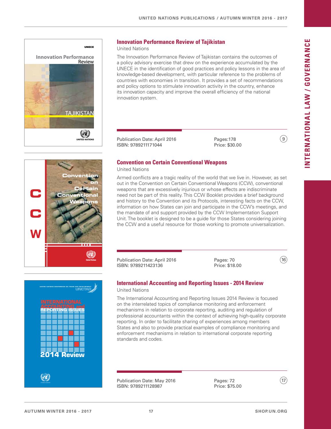 UN Publications Autumn Winter 2016 2017 Catalog By United Nations un-publications-autumn-winter-2016-2017-catalog-by-united-nations