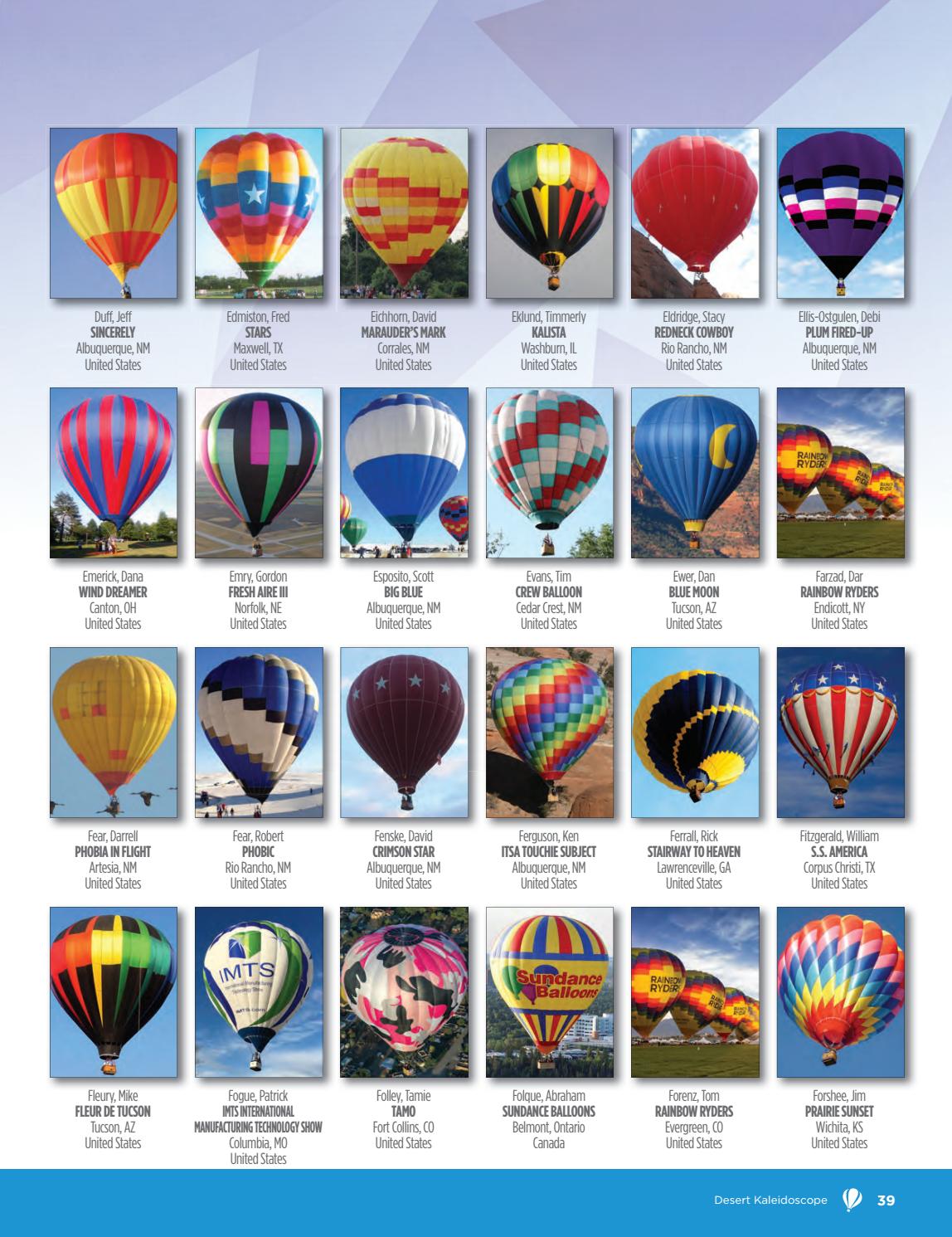 Official 2016 Albuquerque International Balloon Fiesta Program by ...