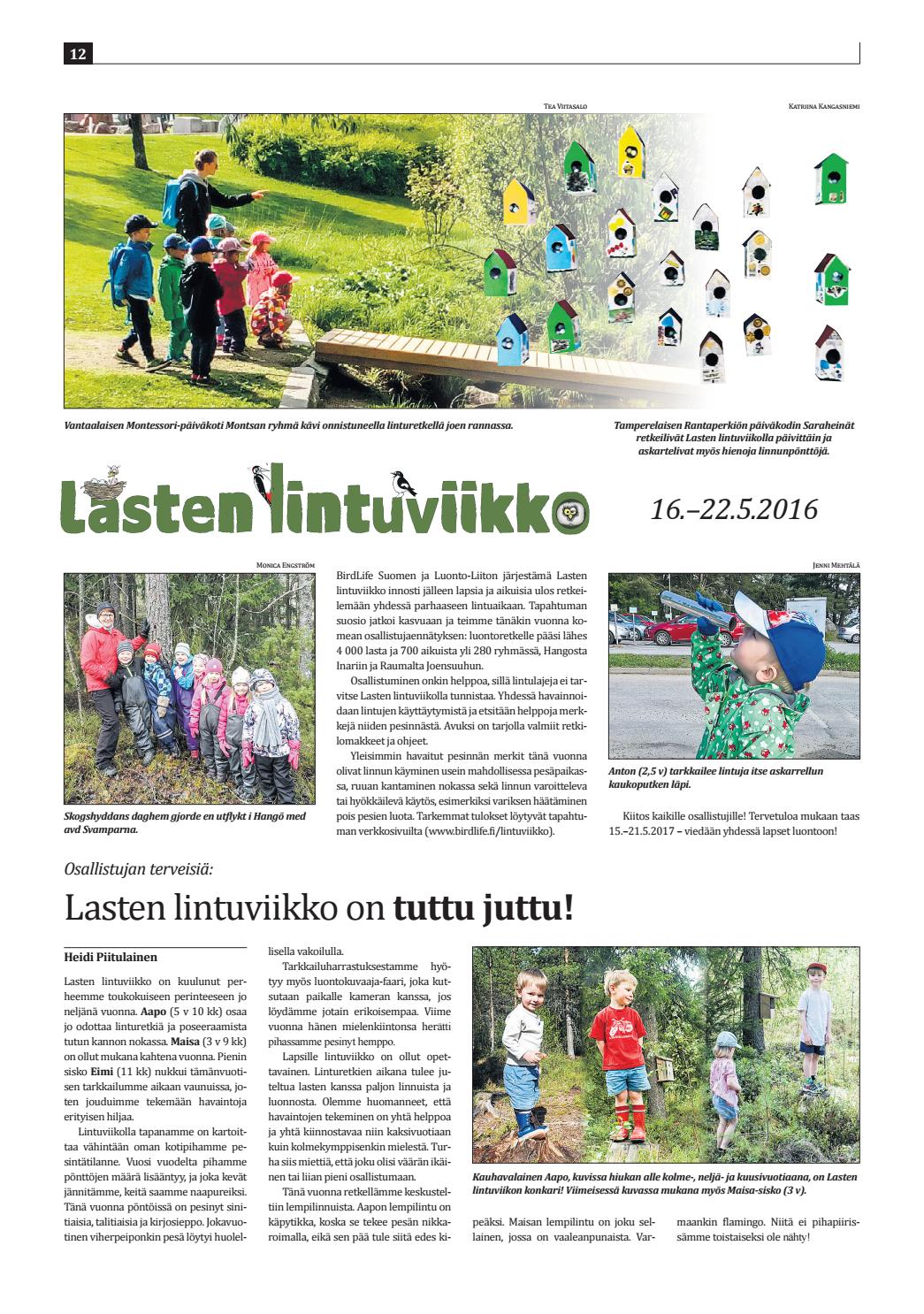 Tiira 3/2016 by BirdLife Suomi - Issuu