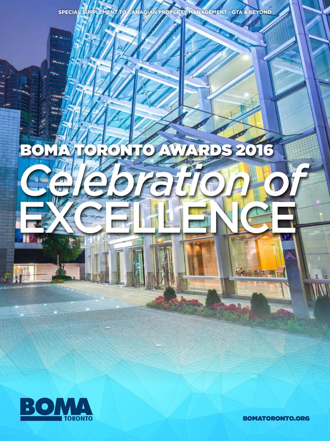BOMA TORONTO AWARDS 2016 by MediaEdge - Issuu
