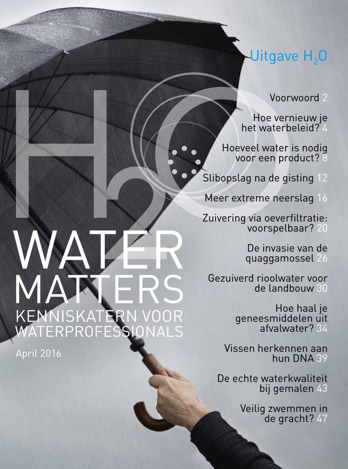Water Matters - april 2016 by H2O magazine - Issuu