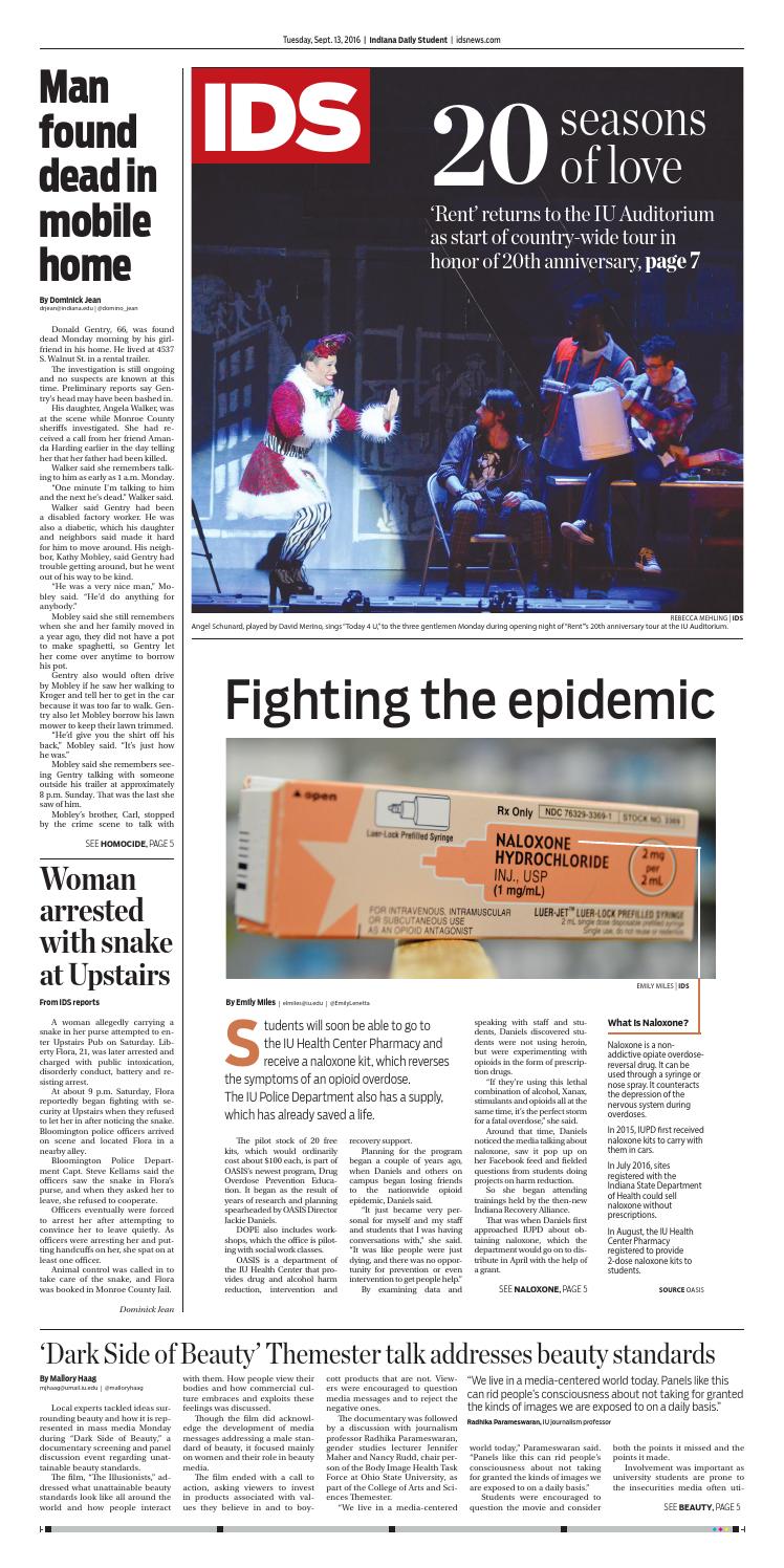 Tuesday, Sept. 13, 2016 by Indiana Daily Student - idsnews - Issuu